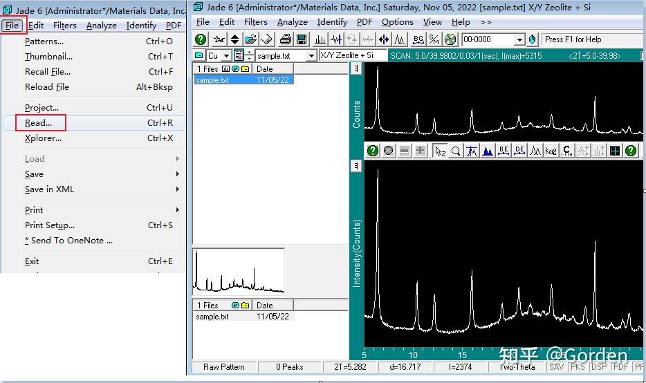 Jade6物相分析教程 - 知乎