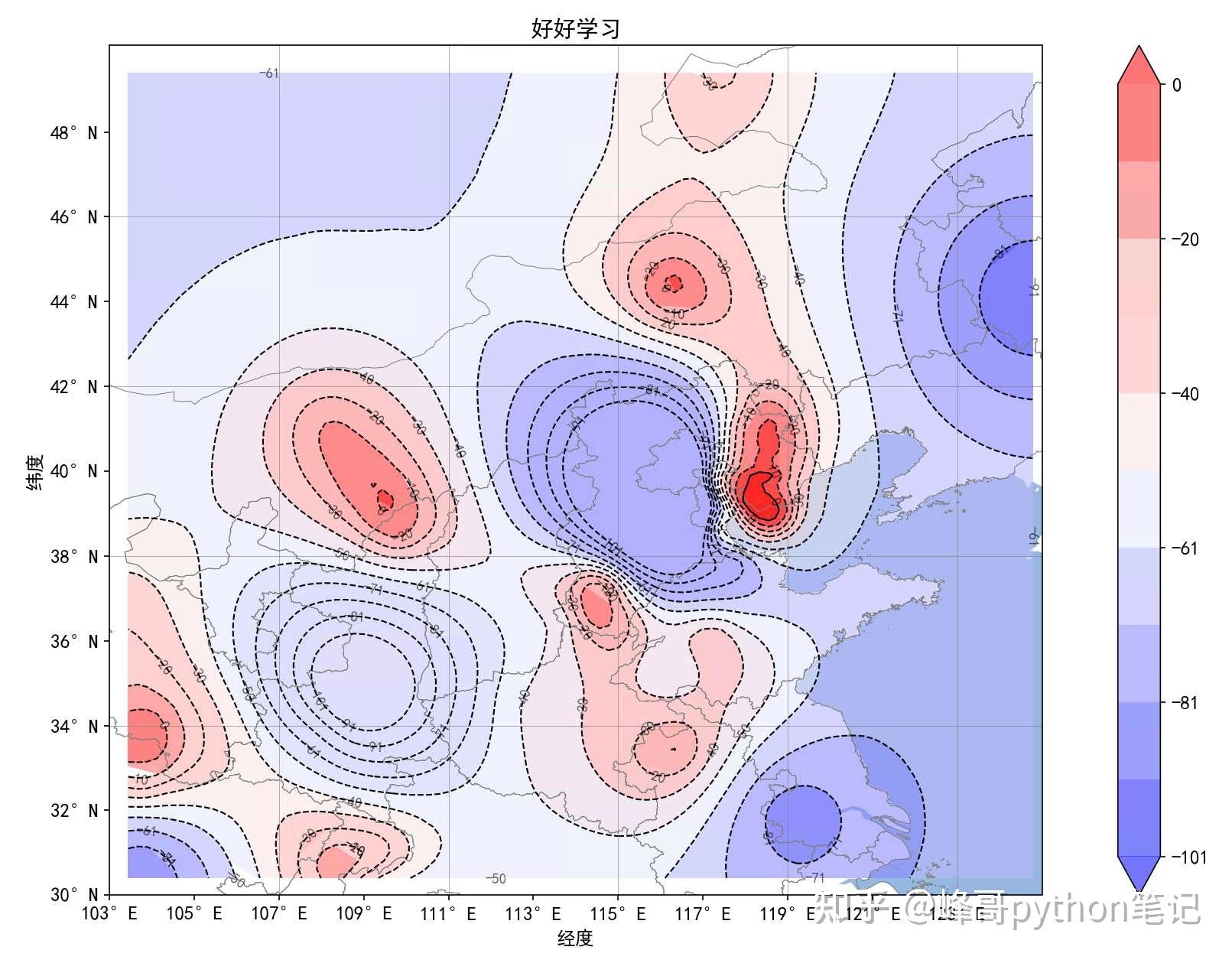 Python Matplotlib 利用自定义色标文件绘制等值线图：argparse 库实现命令行参数工具控制图件生成 知乎