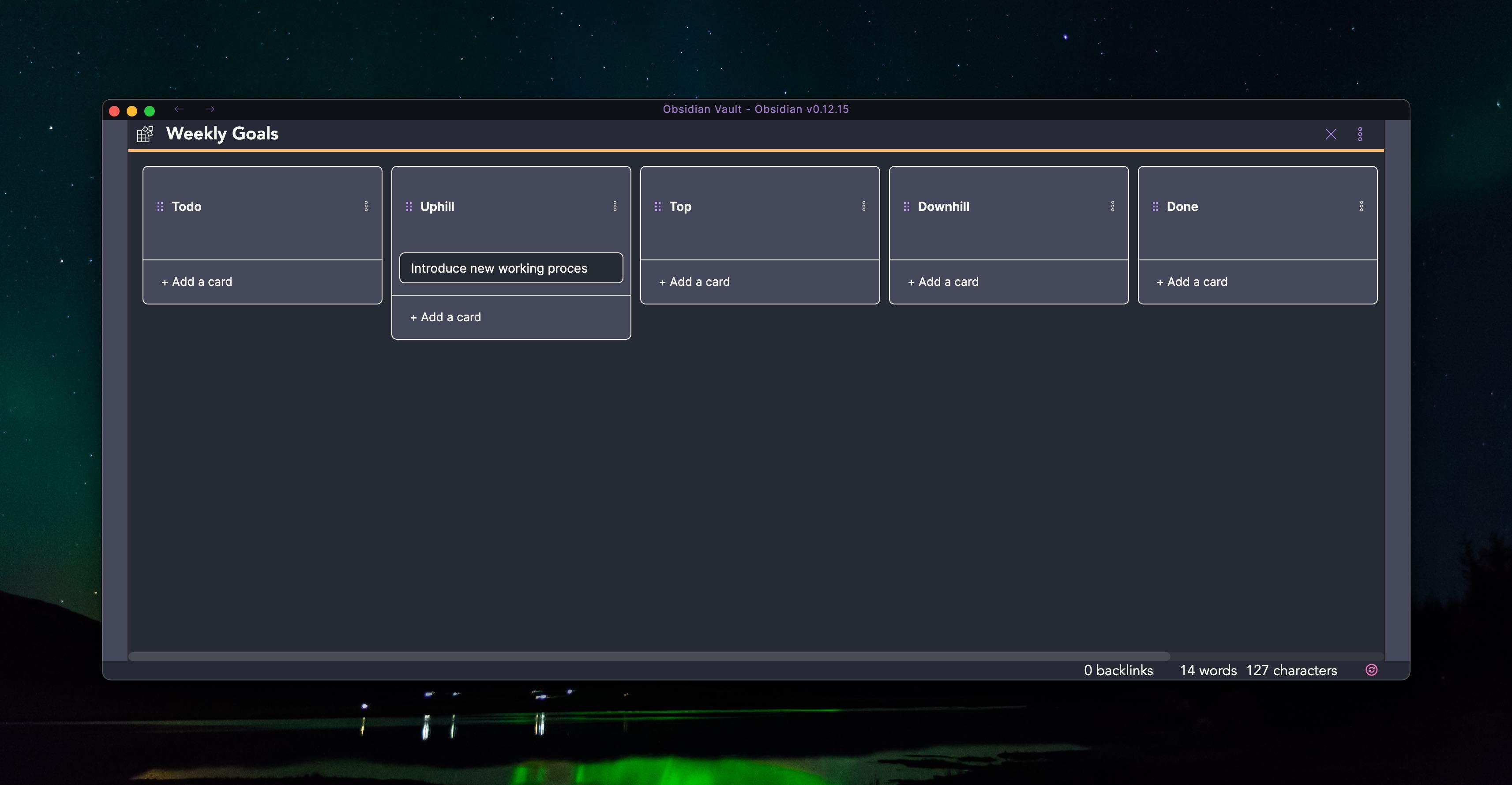 使用Obsidian中的Kanban插件来追踪每周目标 - 知乎