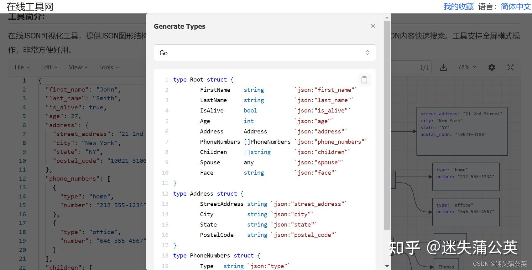 超级好用的JSON格式化可视化在线工具 - 知乎