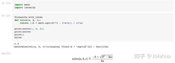 latexify，一个超实用的python库 - 知乎