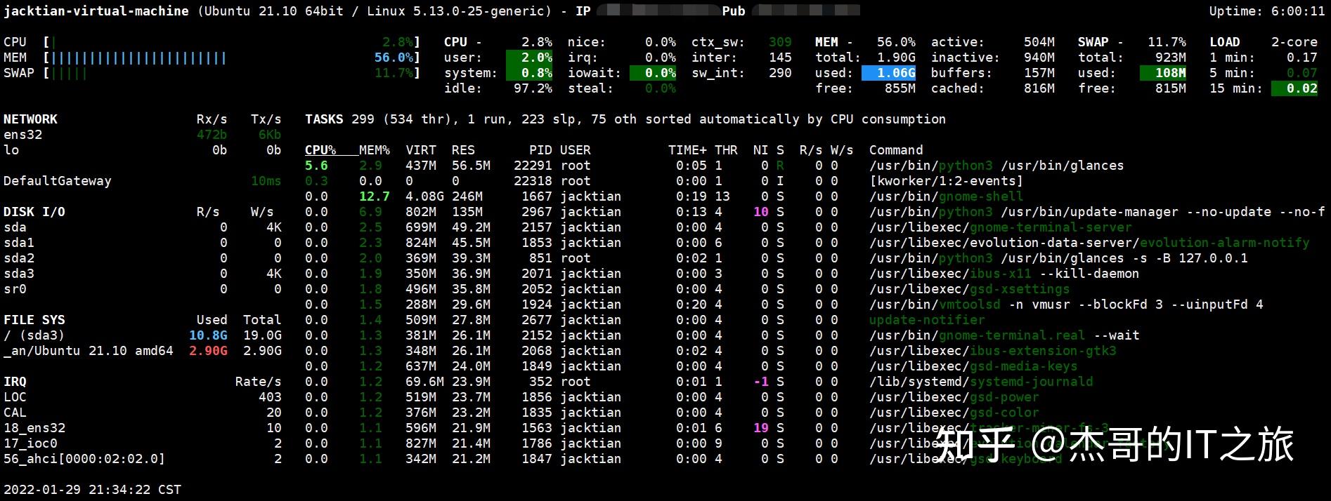 11 款可替代 top 命令的工具！ - 知乎