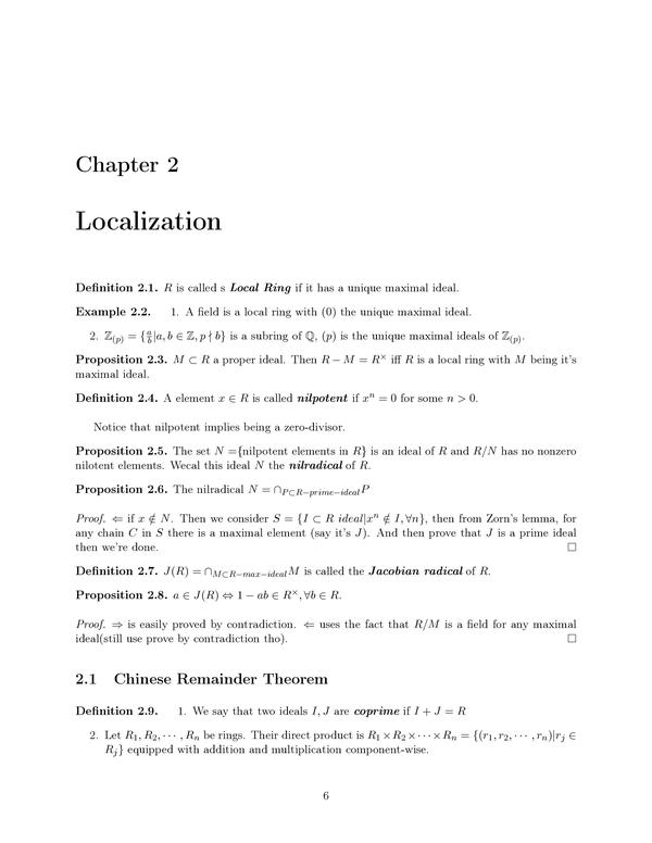 [LN]Commutative Algebra - 知乎