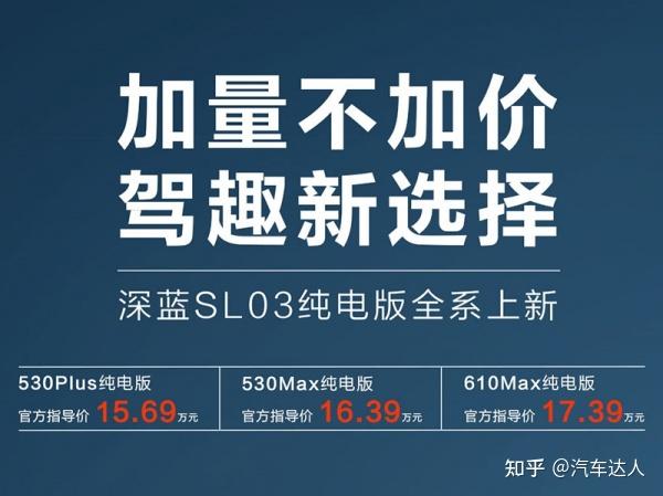 2024款深蓝SL03纯电版：引领中型轿车市场的「卷王」 - 知乎