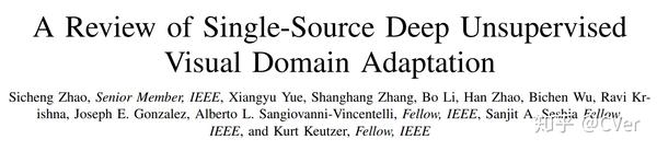 综述 | 单源深度无监督视觉域自适应技术：全面调研 - 知乎