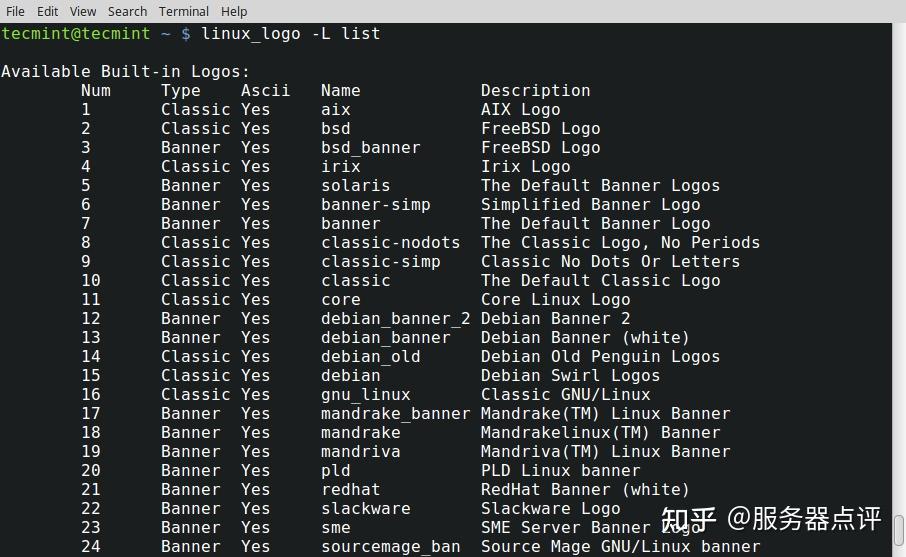 Linux_Logo – 使用系统信息打印Linux的ASCII标志 - 知乎