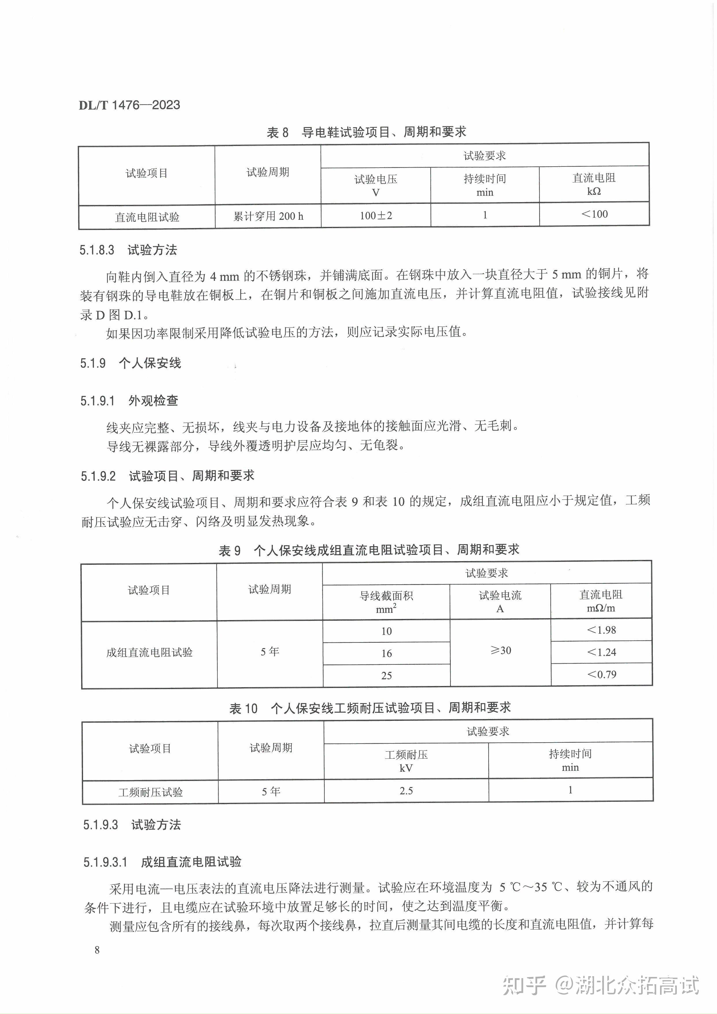 DLT 1476—2023电力安全工器具预防性试验规程 - 知乎