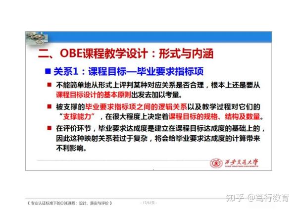PPT分享丨专业认证标准下的OBE课程设计落实与评价 - 知乎