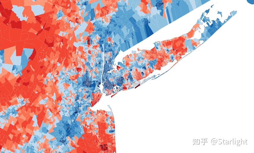 多图预警：2020年美国总统选举结果——城乡的分野（新英格兰、中大西洋篇） - 知乎