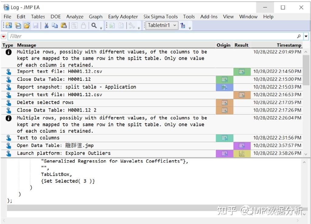 利用 JMP 17 全新的「工作流生成器」提升分析效率 - 知乎