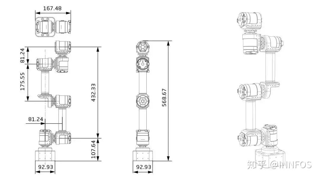 【视频】利用INNFOS SCA的模块化优势，30分钟快速拼搭6轴机械臂 - 知乎