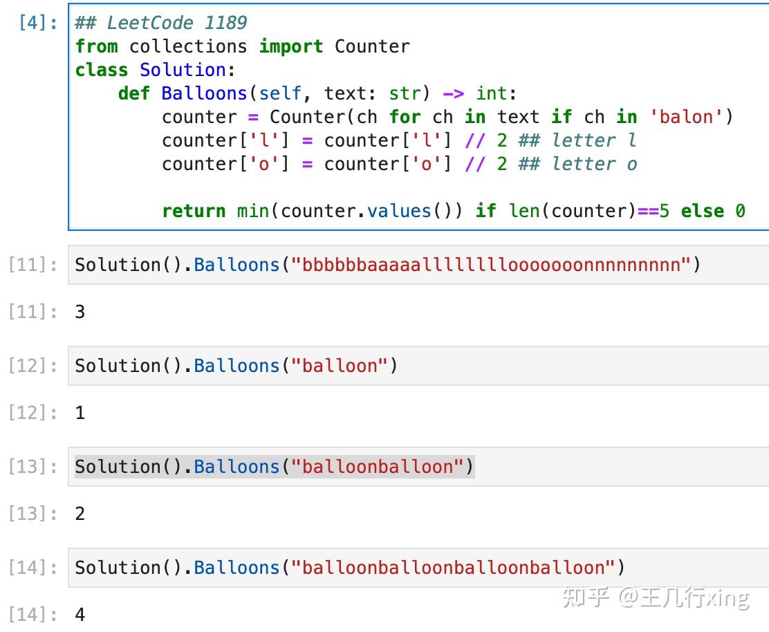 【Python-转码刷题】LeetCode力扣 1189E - 气球的最大数量 Maximum Number of Balloons - 知乎