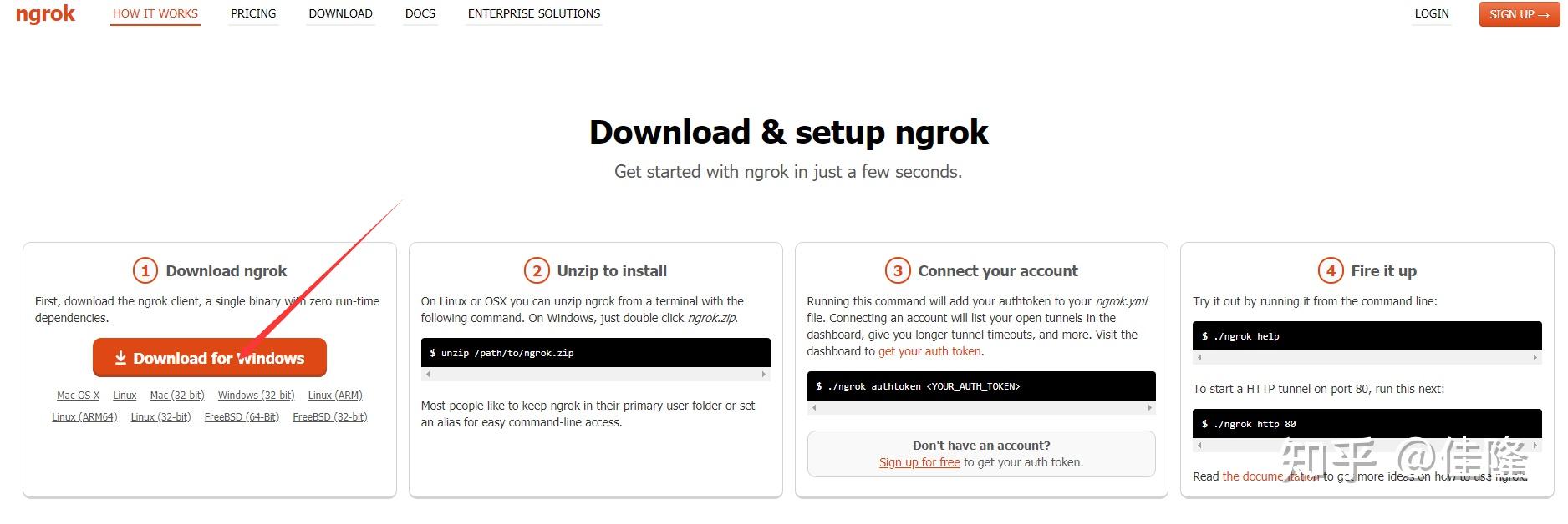 ngrok 安装配置 - 知乎