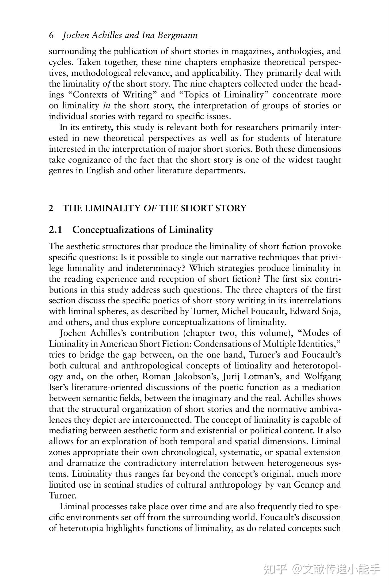 Liminality and the Short Story: Boundary Crossings in American ...