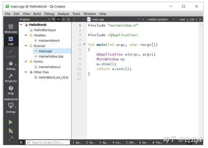 使用Qt6 和现代 c++ 进行跨平台开发 5：Qt Creator 介绍 - 知乎