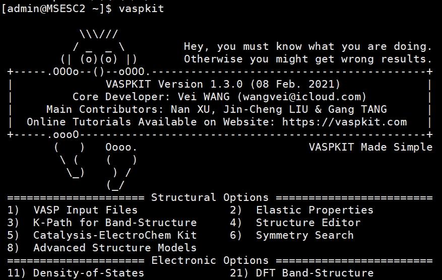 软件推荐（2）——使用VASPKIT快速进行结构优化到能带的计算 - 知乎
