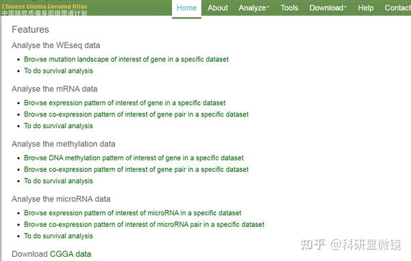 中国脑胶质瘤基因组图谱计划（CGGA）数据库使用分享，包含基因突变、基因表达、DNA甲基化、相关性及生存分析 - 知乎