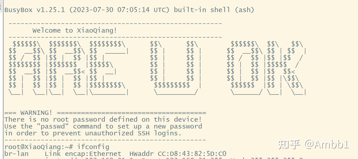 Xiaomi路由器AX3000T开启ssh - 知乎