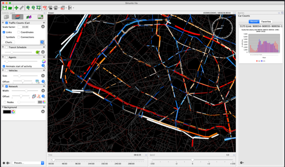 MATSim仿真结果可视化及分析软件—Via基本功能说明 - 知乎