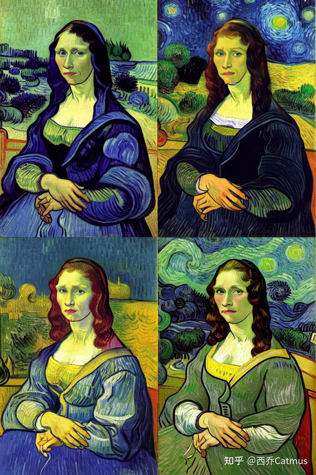 让梵高、维米尔、高更、比亚兹莱和莫迪利亚尼重画《蒙娜丽莎》？ - 知乎