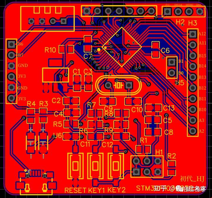 自制stm32f103c8t6最小系统板 知乎