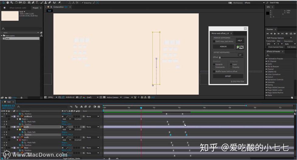 Mirror & Offset for Mac(AE关键帧MG动画镜像偏移脚本) - 知乎