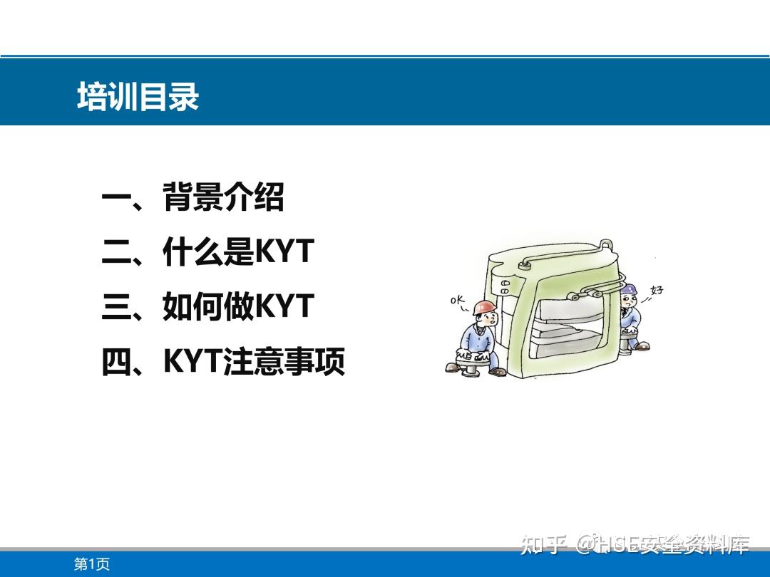 PPT |【课件】安全生产月之班组KYT安全活动培训课件（45页） - 知乎
