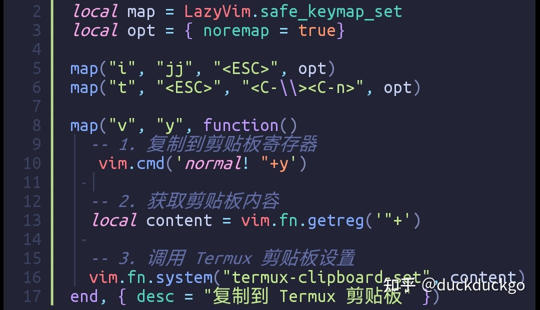 [ Termux | Neovim | LazyVim | 快捷键配置 ] Termux 下的 Neovim 快捷键配置 - 知乎