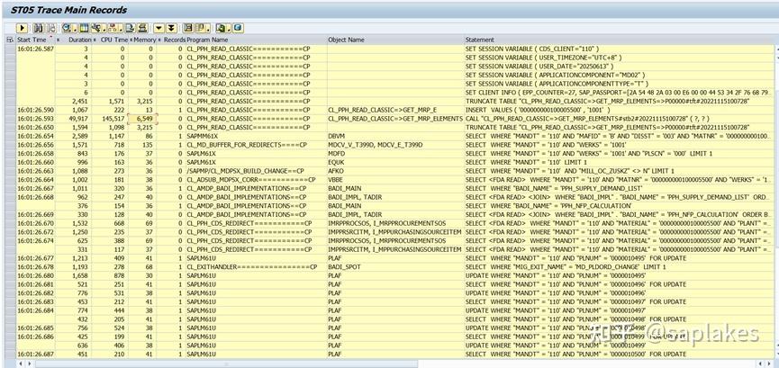 对SAP的事务码、程序逻辑不大理解？可借助ST05帮你来理清思路。如何使用ST05进行数据和逻辑跟踪？ - 知乎