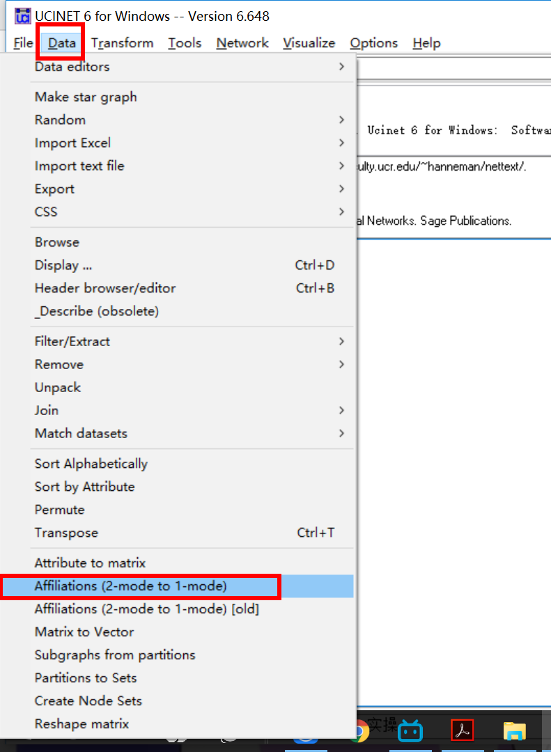 ucinet数据可视化实操--基础操作 - 知乎