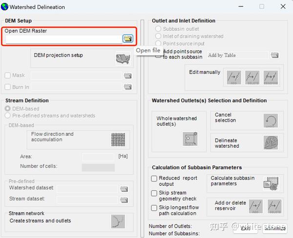 利用ArcSWAT根据实际河网水系划分子流域 - 知乎