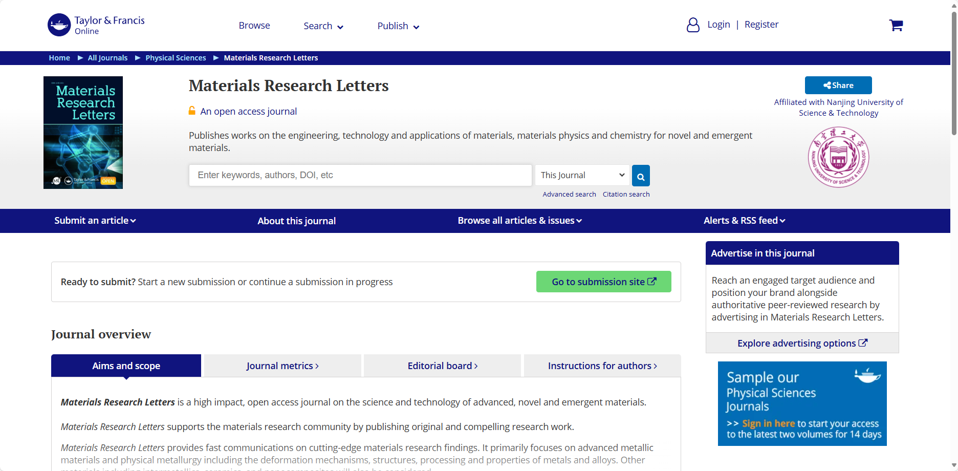 中国科学院期刊分区表重磅盘点 | Taylor & Francis这些STEM期刊入选大类TOP - 知乎