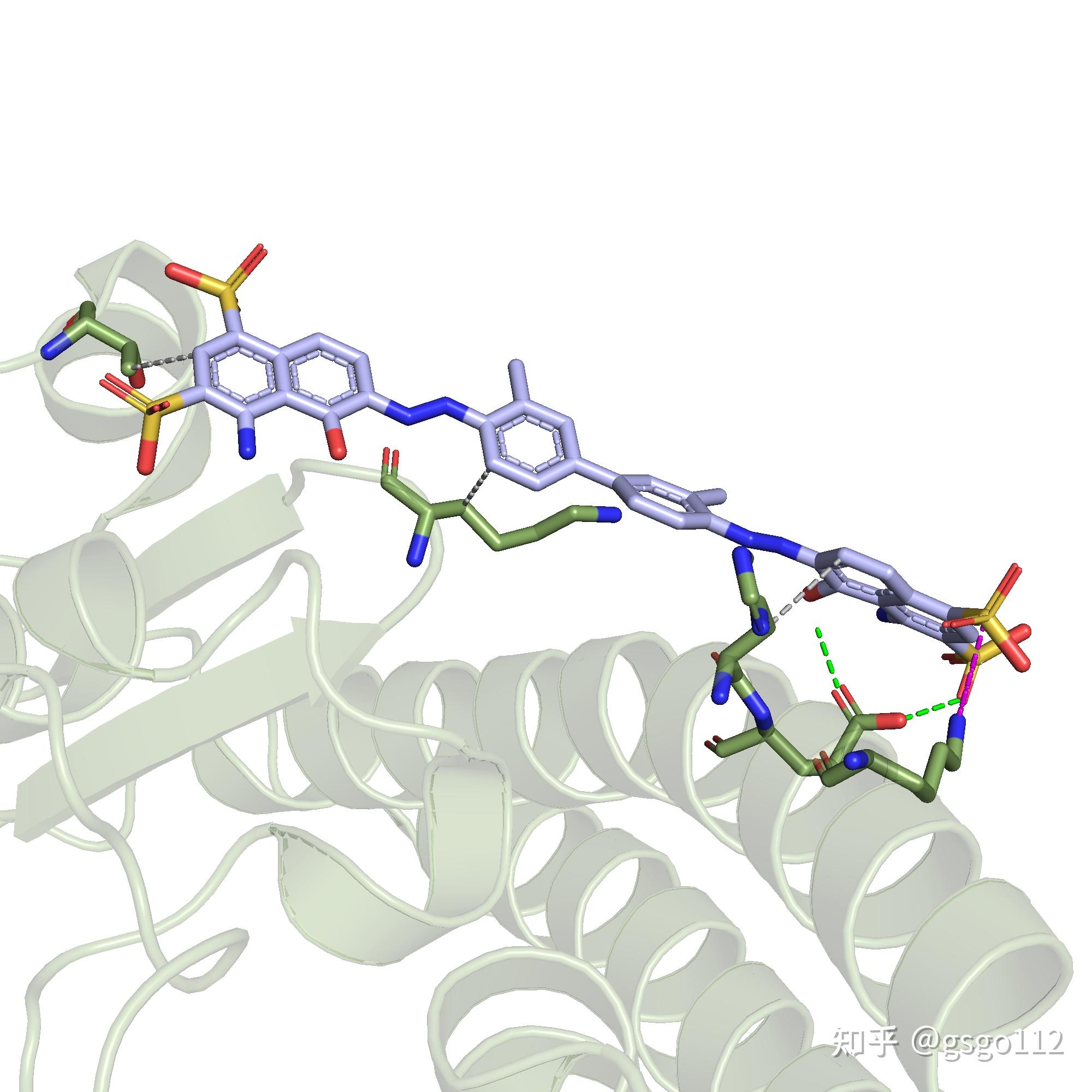 Pymol处理对接结果作图 - 知乎