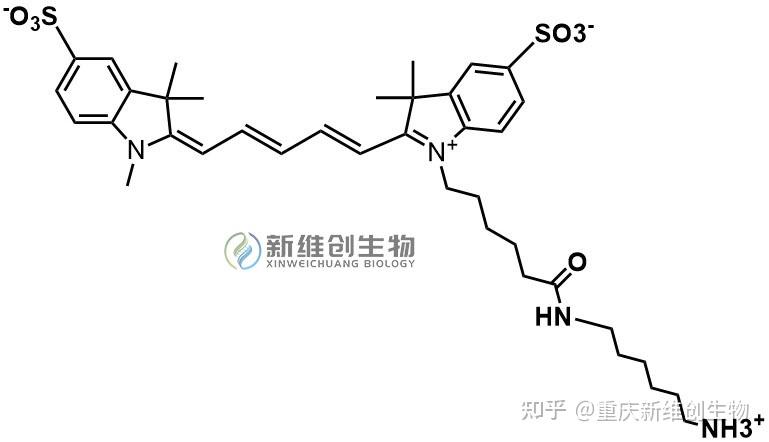 磺酸基CY5胺Sulfo-Cy5-amine/sulfo-cy5-nh2化学特性 - 知乎