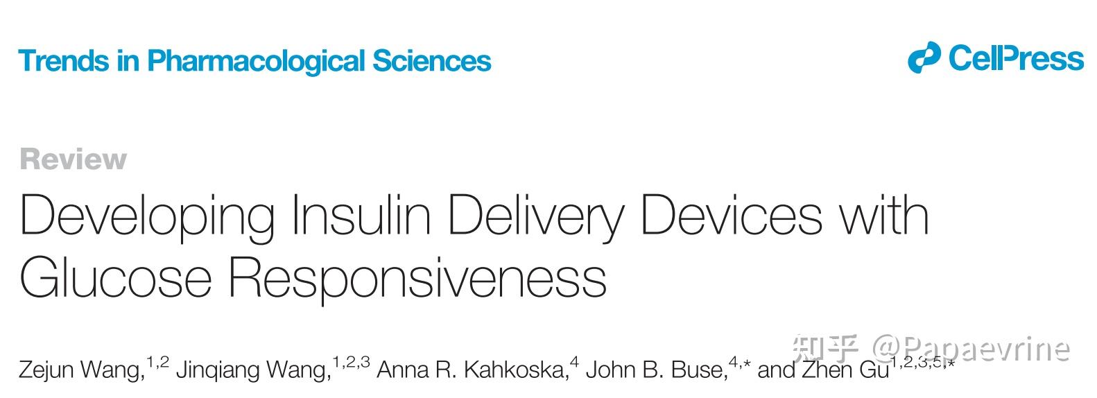 文献摘要阅读/翻译（3.2）——Insulin Delivery - 知乎