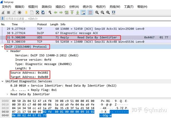 在Wireshark中过滤UDS和OBD诊断ISO13400（DoIP）数据 - 知乎