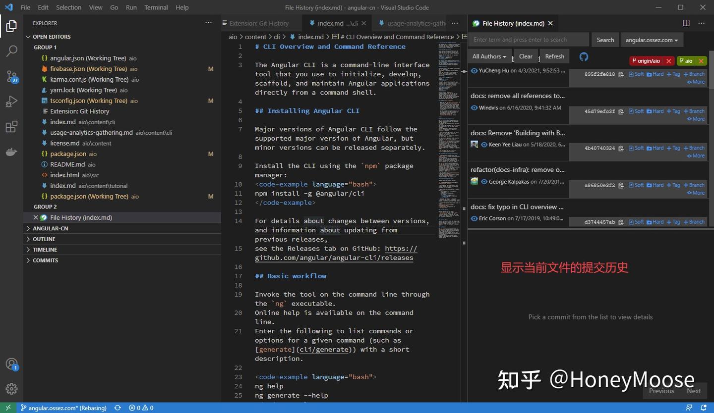 Visual Studio Code 插件之 - Git History - 知乎