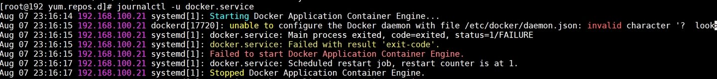 unable to configure the Docker daemon with file /etc/docker/daemon.json: invalid character 'Â ...