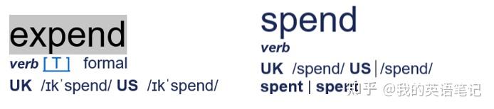 expend & spend - 知乎