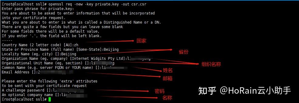 HoRain云--Linux生成自签证书【Nginx】 - 知乎