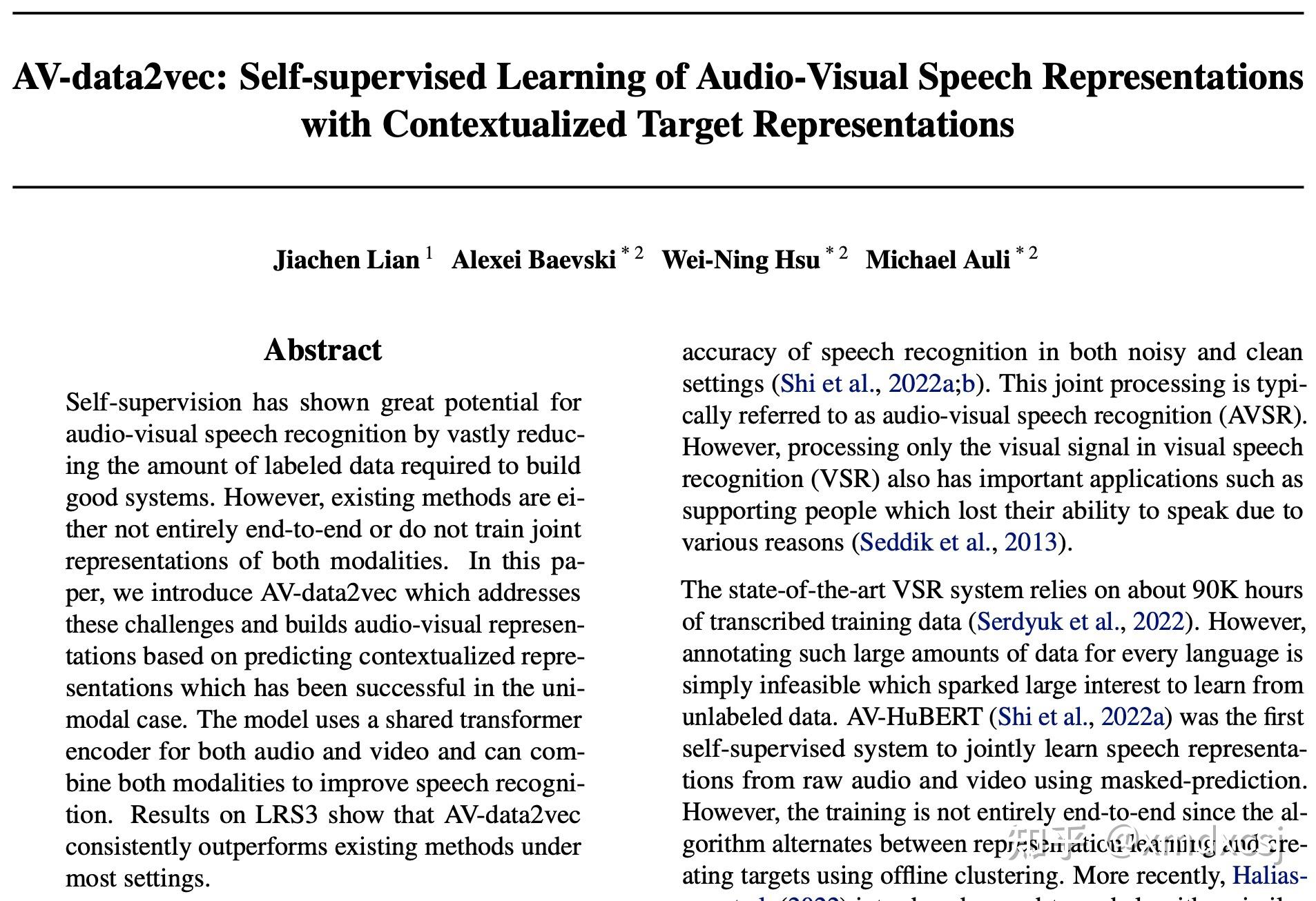 本周值得关注的语音方向论文【2023/02/18】 - 知乎