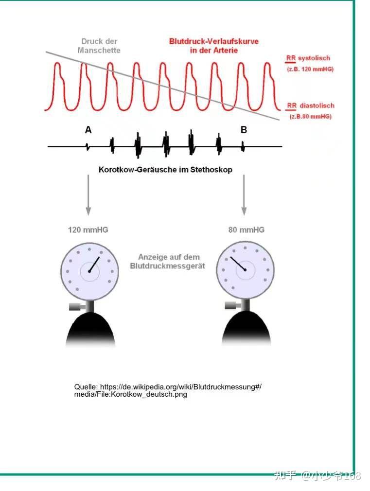 对在Blutdruckmessung nach Riva-Rocci 和Oszillometrische Blutdruckmessung学习 ...
