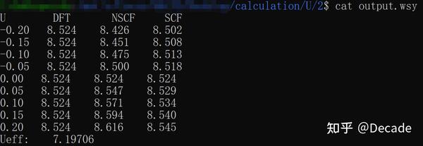 VASP线性响应计算有效Hubbard U - 知乎