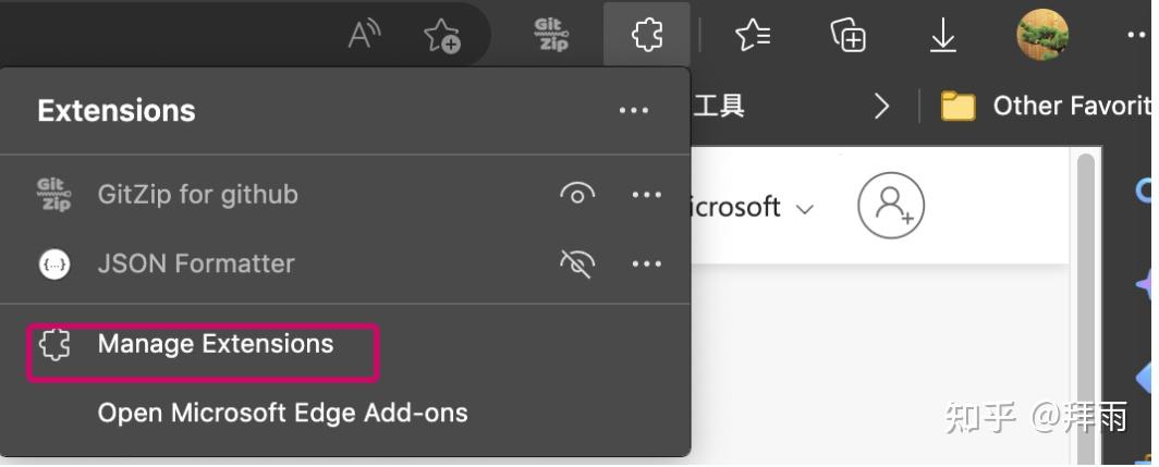 Microsoftedge使用gitzip 知乎