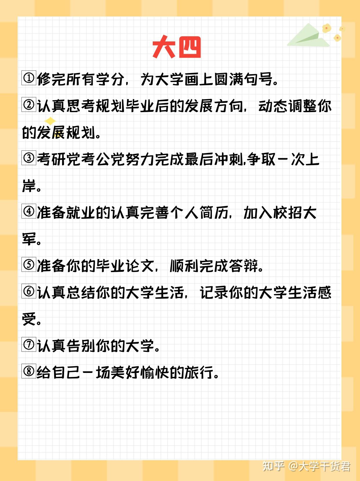 大学四年规划保姆级模板，赶紧收藏！ - 知乎