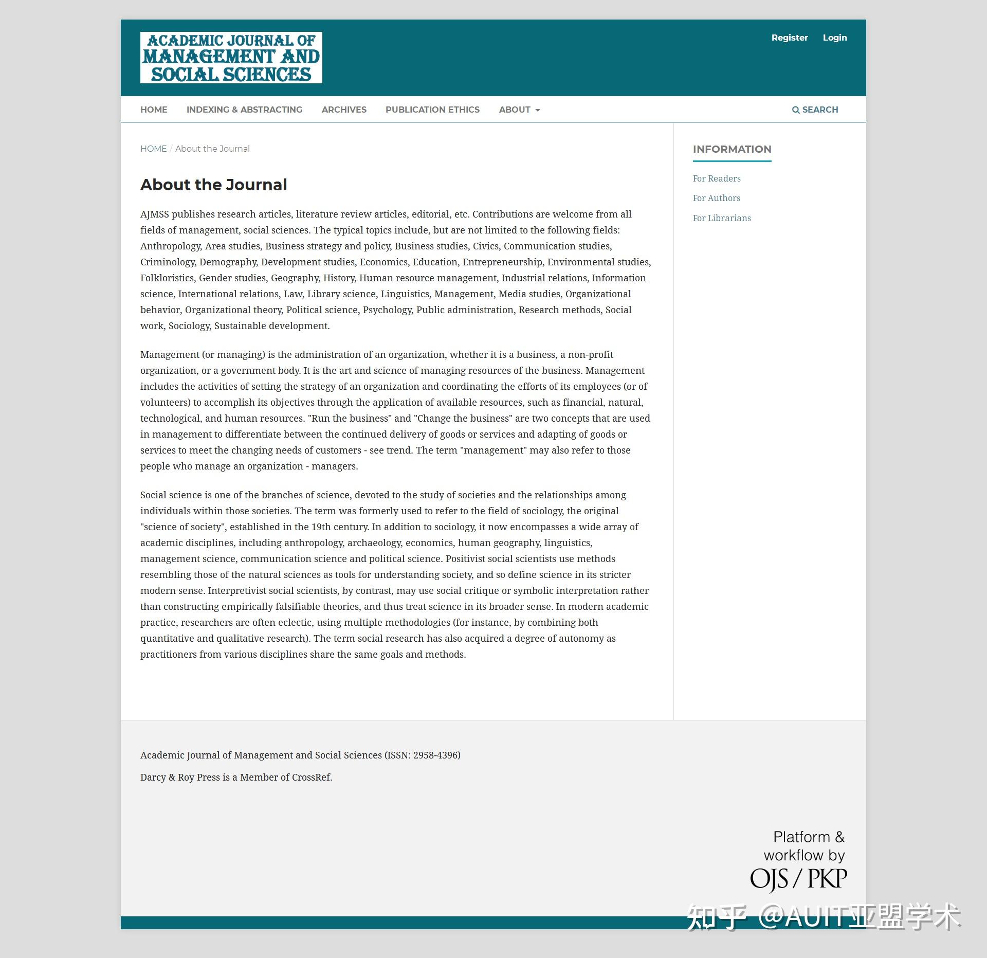 《Academic Journal of Management and Social Sciences》(AJMSS) ISSN: 2958 ...