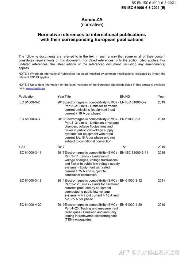 BS EN IEC 61000-6-3-2021 - 知乎
