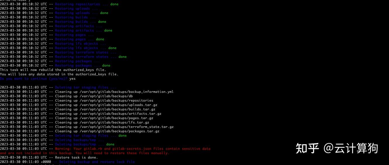 gitlab的自动定时备份 - 知乎