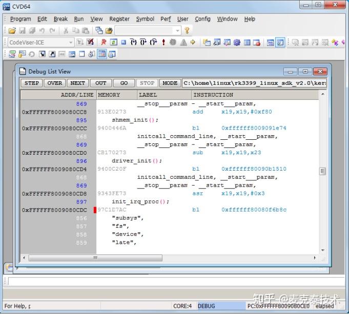 使用CodeViser 调试RK3399 处理器和Linux kernel指导（第二部分） - 知乎