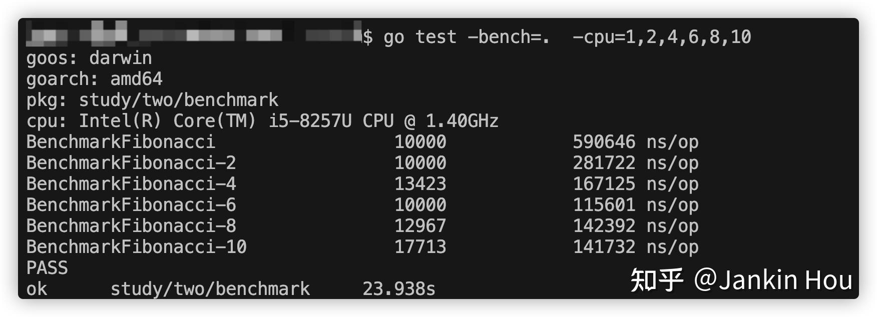 Go语言使用benchmark进行性能测试 - 知乎